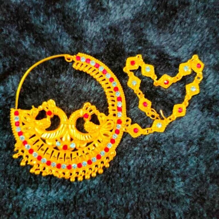 Artificial Kumaoni Nath (Traditional Wear Jewelry) - Uttarakhand Haat