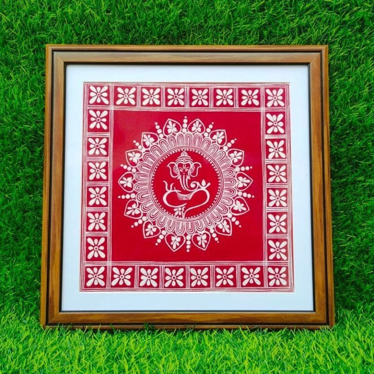 Aipan Art Wall Hanging – Handcrafted Kumaoni Home Decor