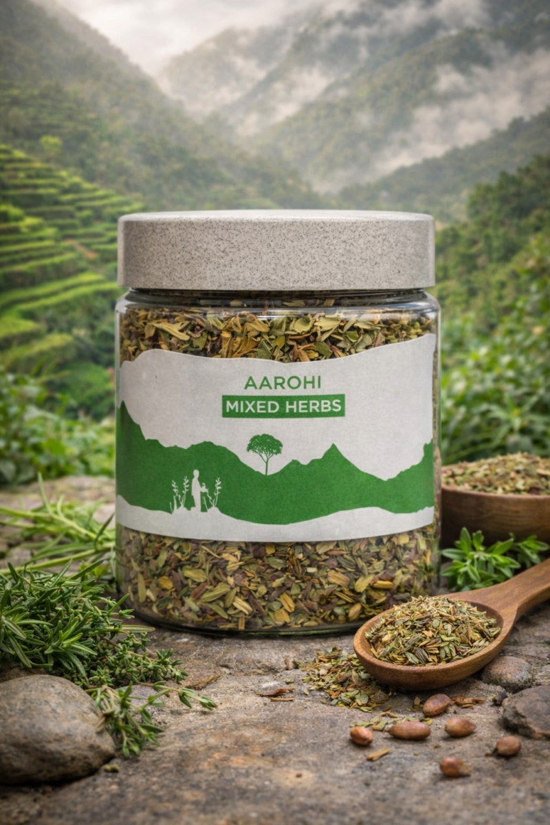 AAROHI MIXED HERBS - Premium Dried Herb Blend - Uttarakhand Haat